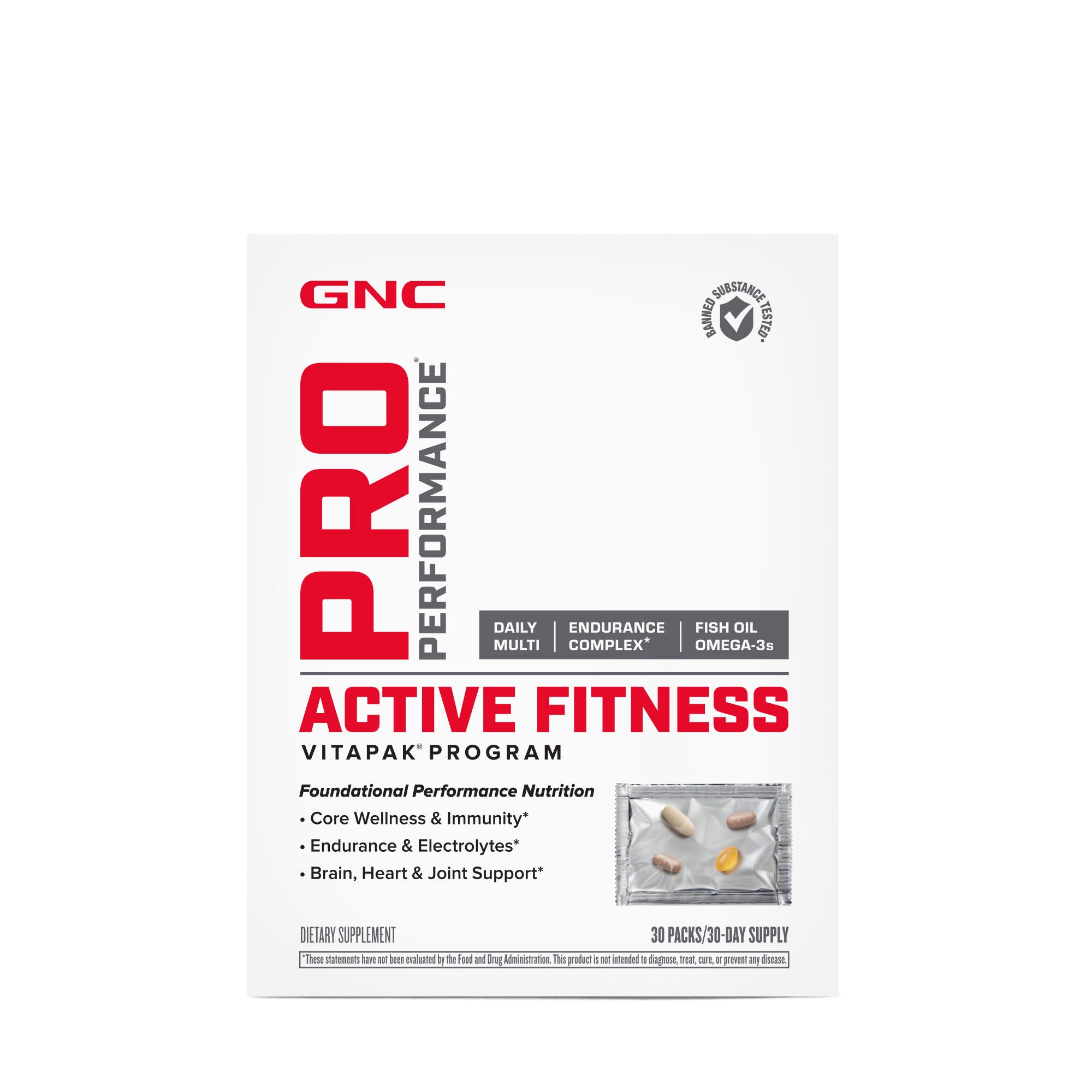 GNC Pro Performance® - Active Fitness Vitapak® Program | GNC